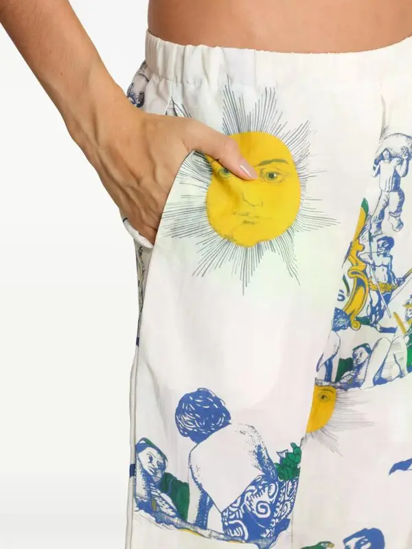 AMIR SLAMA Graphic-print Trousers