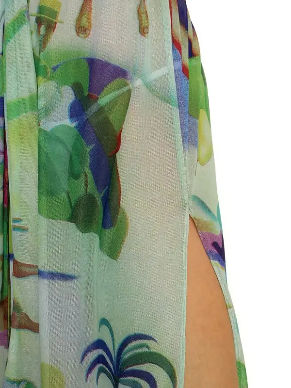 AMIR SLAMA Printed Maxi Dress