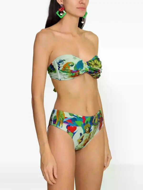 AMIR SLAMA Printed Tie Bikini