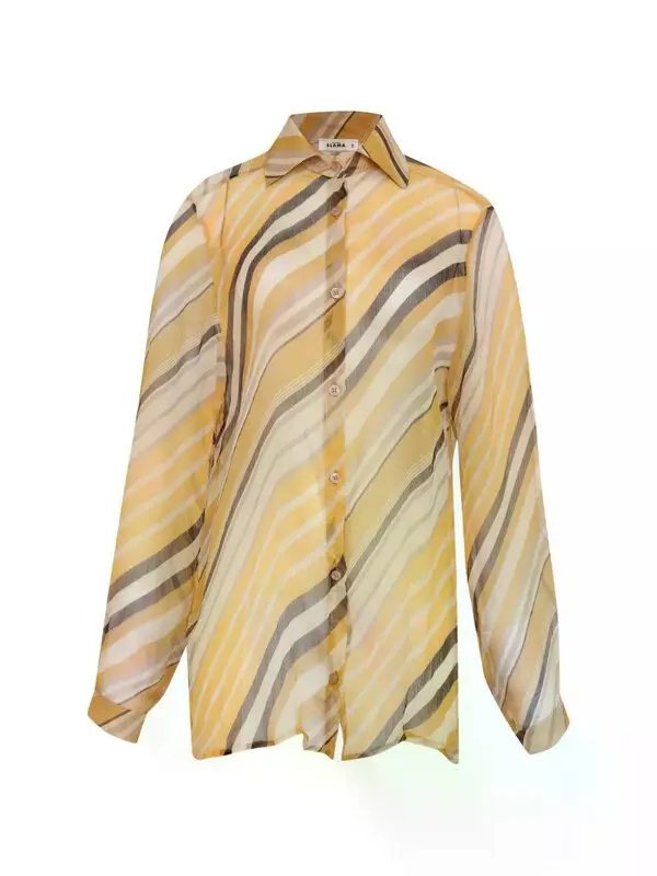 AMIR SLAMA Striped Buttoned Shirt