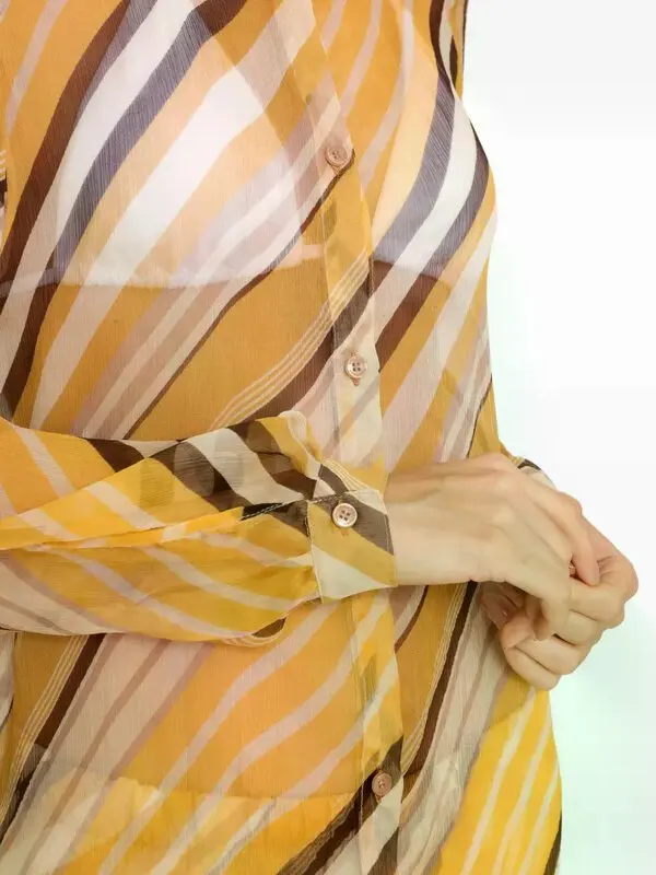 AMIR SLAMA Striped Buttoned Shirt