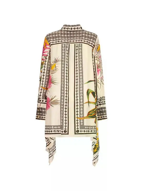 Blumarine Printed Mini Dress - Neutrals