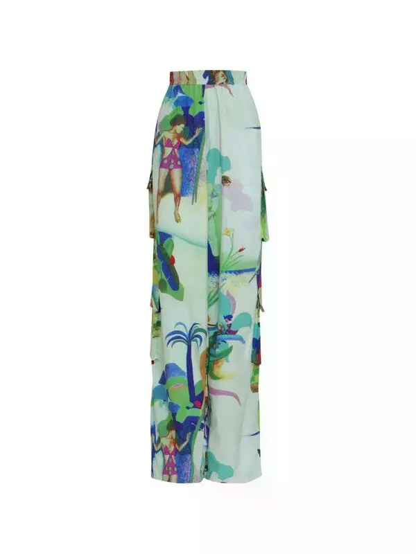 AMIR SLAMA Printed Trousers