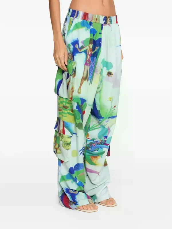 AMIR SLAMA Printed Trousers