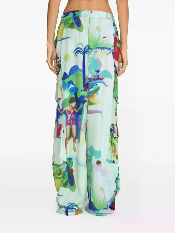 AMIR SLAMA Printed Trousers