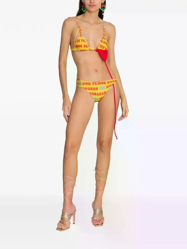 AMIR SLAMA Printed Tie Side Bikini