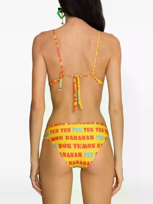AMIR SLAMA Printed Tie Side Bikini