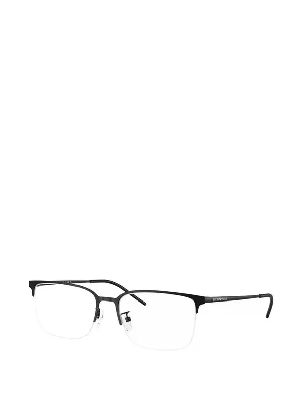 Emporio Armani Rectangle Eyeglasses - Black