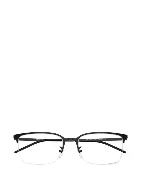 Emporio Armani Rectangle Eyeglasses - Black