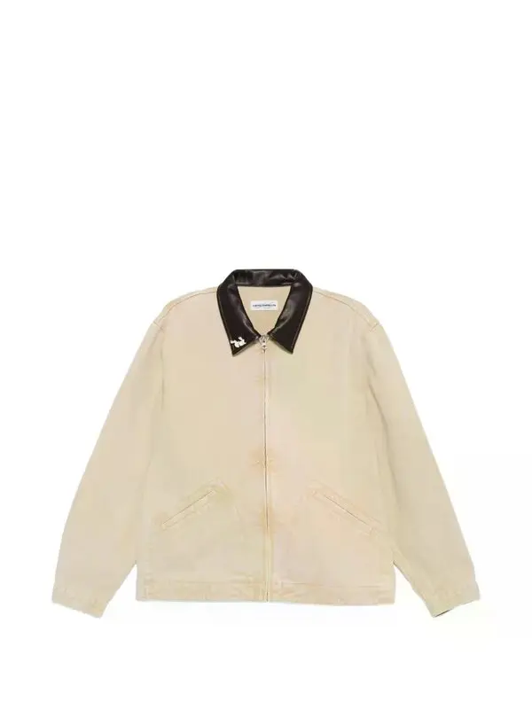 CARNE BOLLENTE Zip-fastening Jacket With Contrast Collar