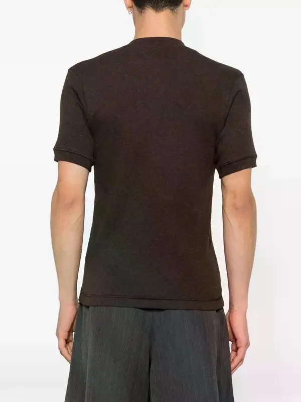 MAGLIANO Button-placket T-shirt - Brown