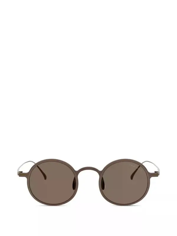 Giorgio Armani Round Frame Sunglasses - Brown