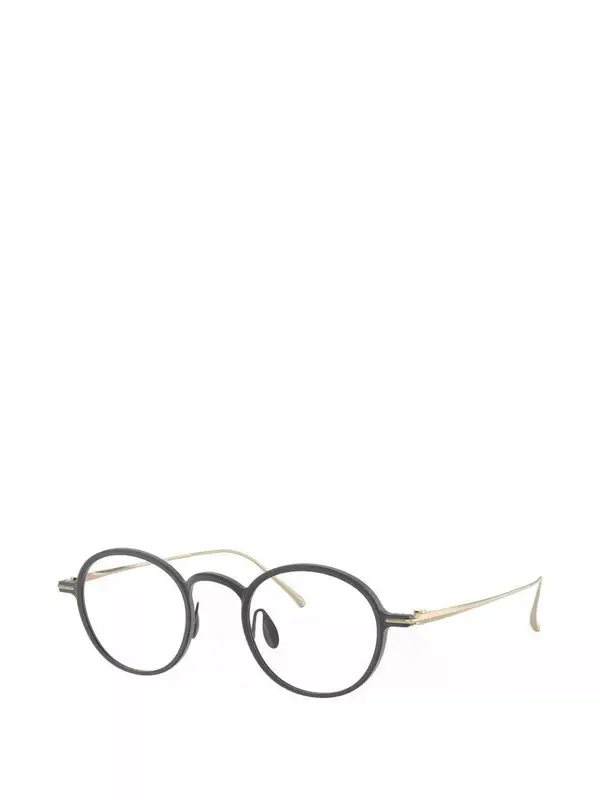 Giorgio Armani Round Frame Eyeglasses - Black