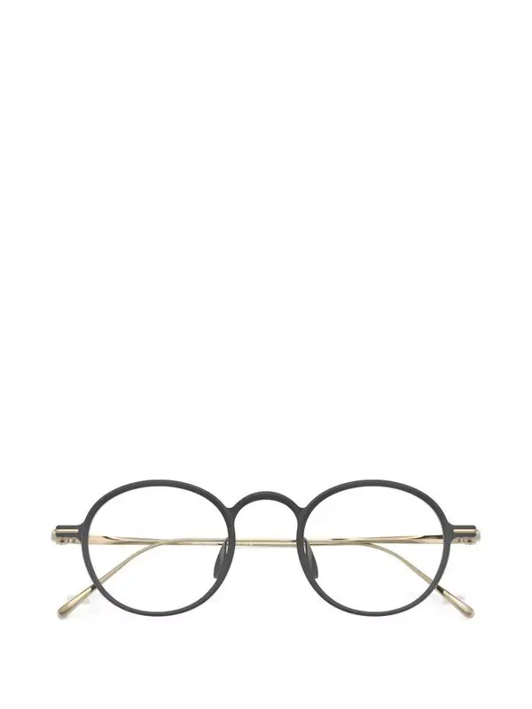 Giorgio Armani Round Frame Eyeglasses - Black