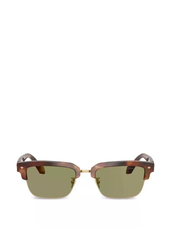 Giorgio Armani Rectangular Sunglasses - Brown