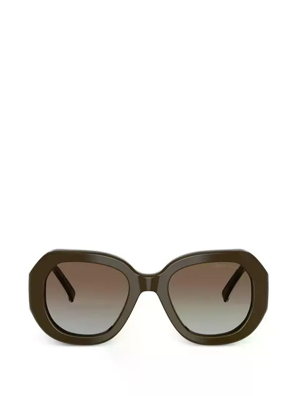 Giorgio Armani Geometric Sunglasses - Brown