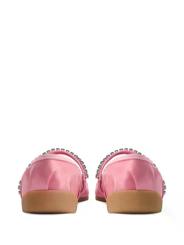 GIUSEPPE ZANOTTI Rhinestone Bow Ballet Flat - Pink