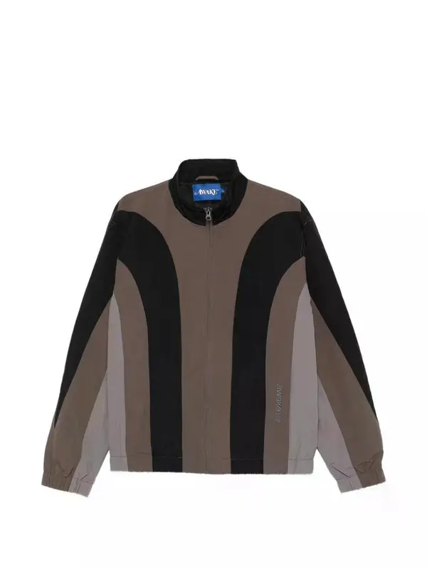 AWAKE NY Colour-block Zip-up Jacket - Black