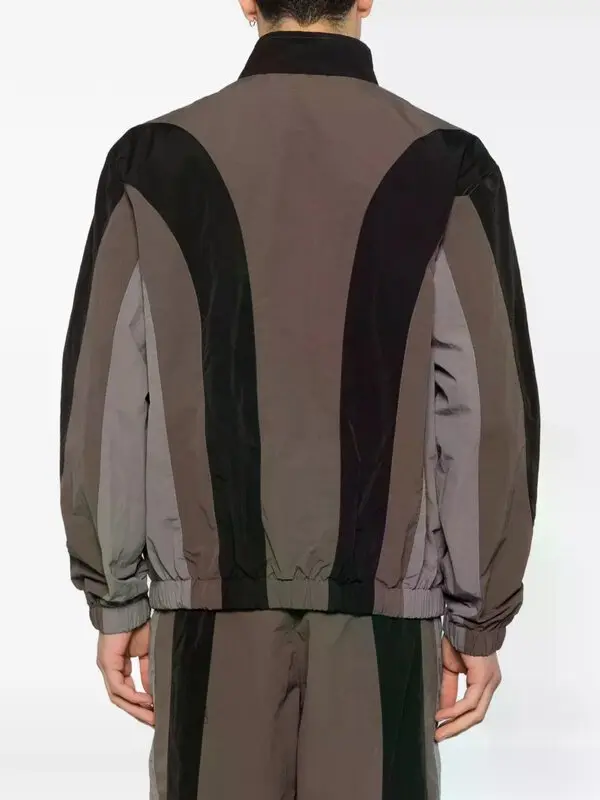 AWAKE NY Colour-block Zip-up Jacket - Black