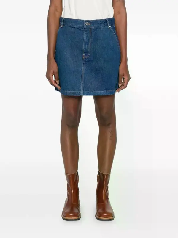 Maison Kitsuné Regular-fit Denim Mini Skirt