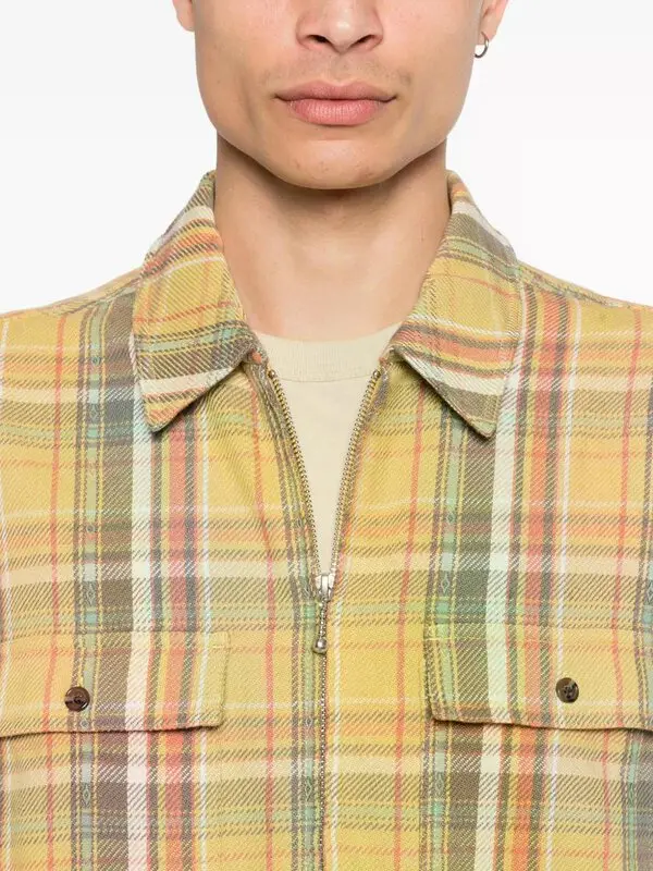 AWAKE NY Rivington Buttoned Checked Shirt