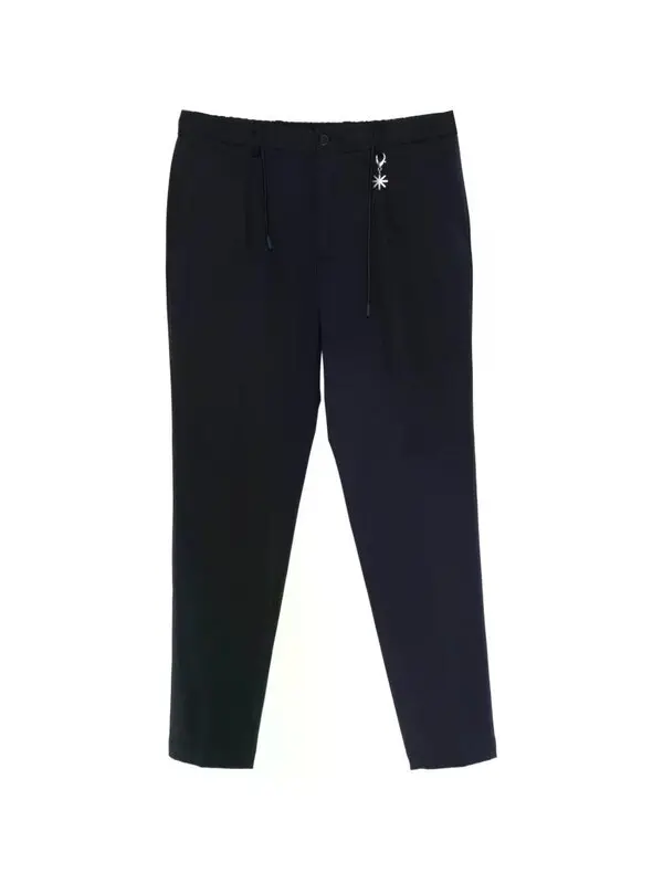 MANUEL RITZ Charm-detail Trousers - Blue