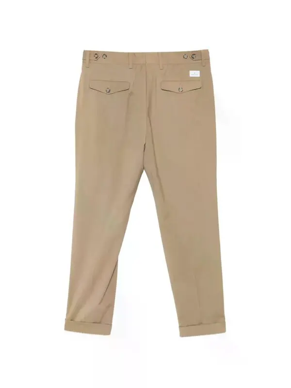 MANUEL RITZ Cuffed Pleated Trousers - Neutrals