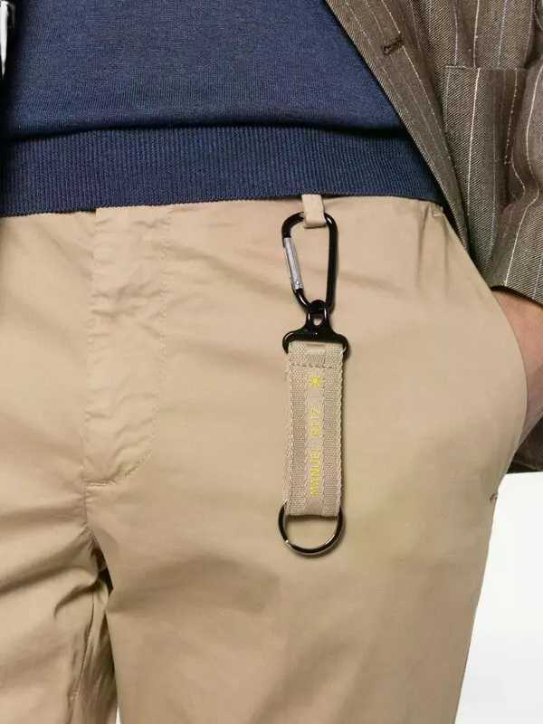 MANUEL RITZ Belt-loops Skinny Trousers - Neutrals