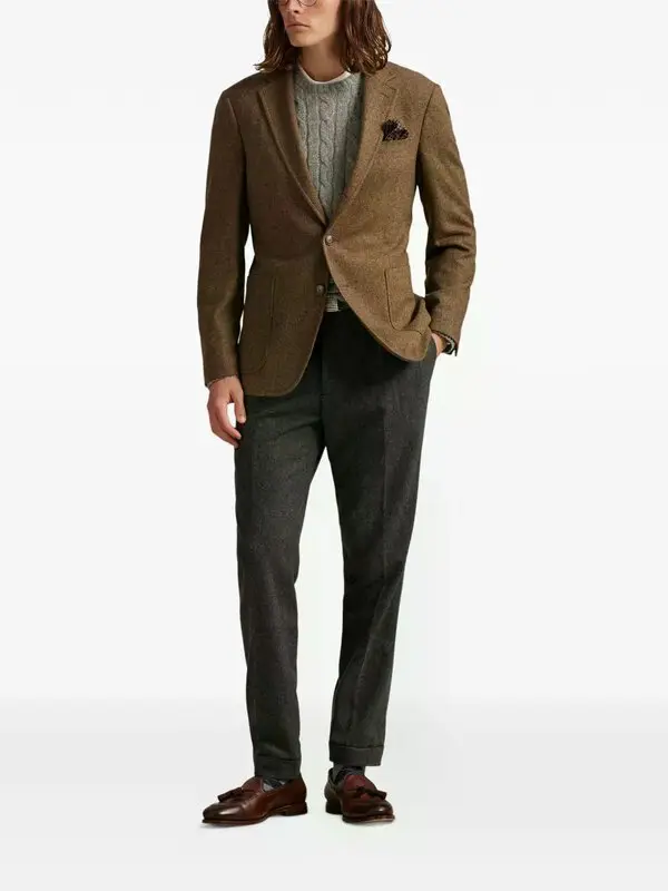 Polo Ralph Lauren Herringbone Patch-pocket Jacket - Brown