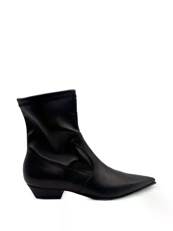 GUGLIELMO ROTTA Pointed Toe Zip Up Ankle Boots