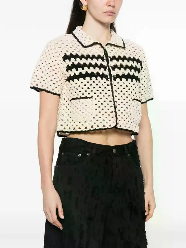 N°21 Crocheted Jacket With Contrast Trim
