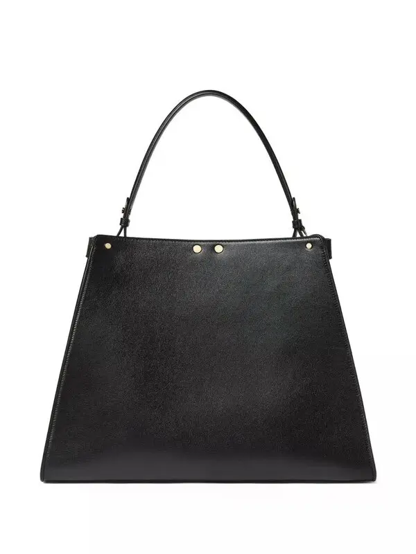 Fendi Large Way Stud Leather Tote - Black