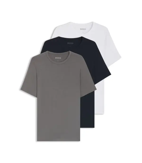 BOSS Three-pack Of Moisture-wicking Underwear T-shirts - Patterned
