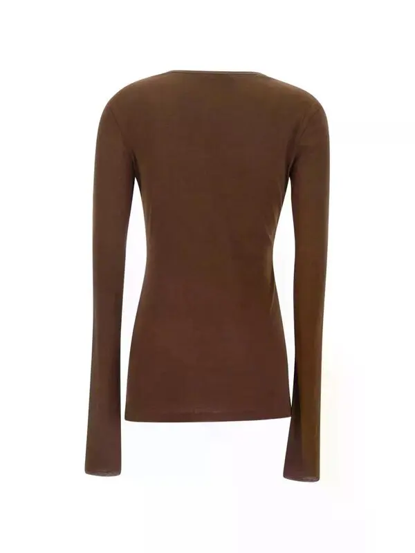 ENTIRE STUDIOS Sheer Long Sleeve Top