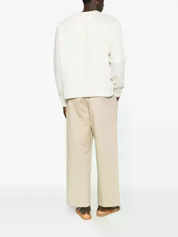 GOLDEN GOOSE Distressed Logo Sweatshirt - Neutrals