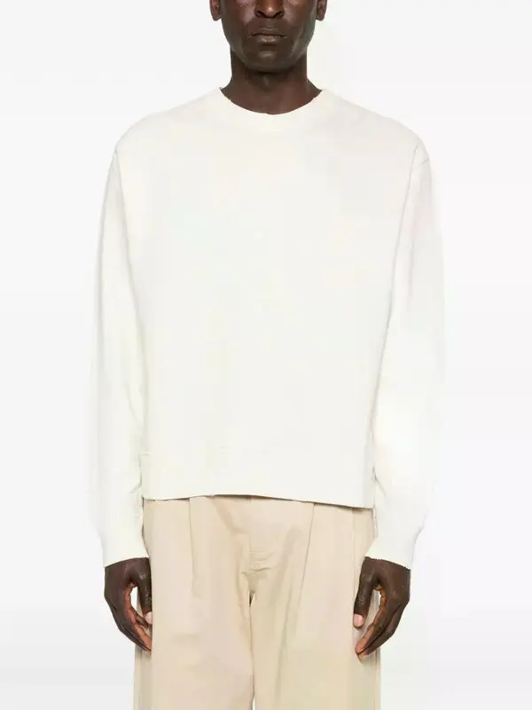 GOLDEN GOOSE Distressed Logo Sweatshirt - Neutrals