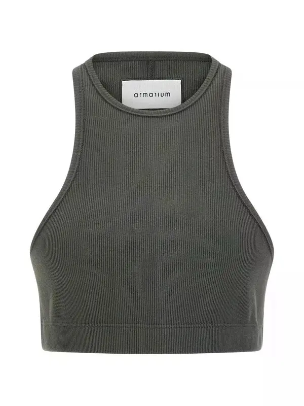 ARMARIUM Ribbed Sleeveless Top - Green