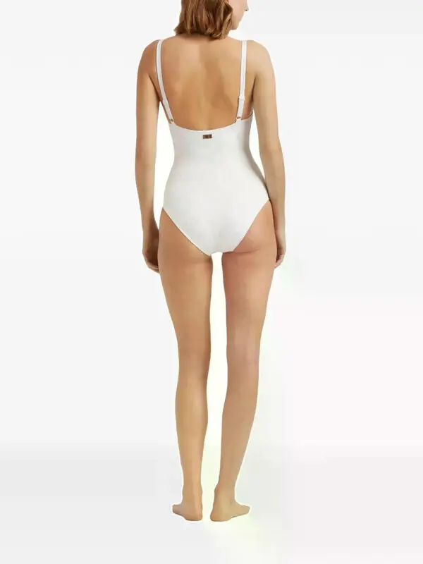 Vilebrequin Turtle Monogram Underwire Swimsuit - White