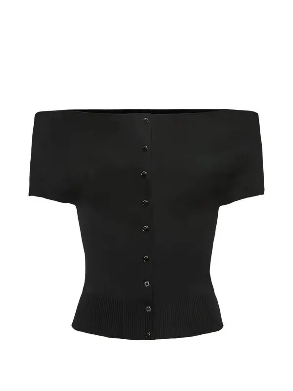 Magda Butrym Buttoned Off-shoulder Top