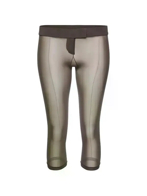 Magda Butrym Low-rise Capri Trousers - Brown