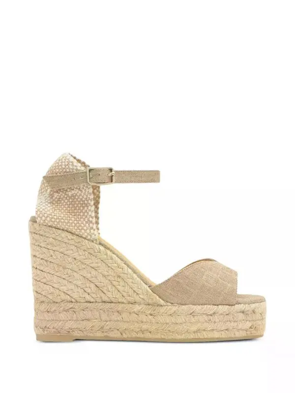 CastaÑer Buckle-fastening Wedge Espadrilles - Neutrals