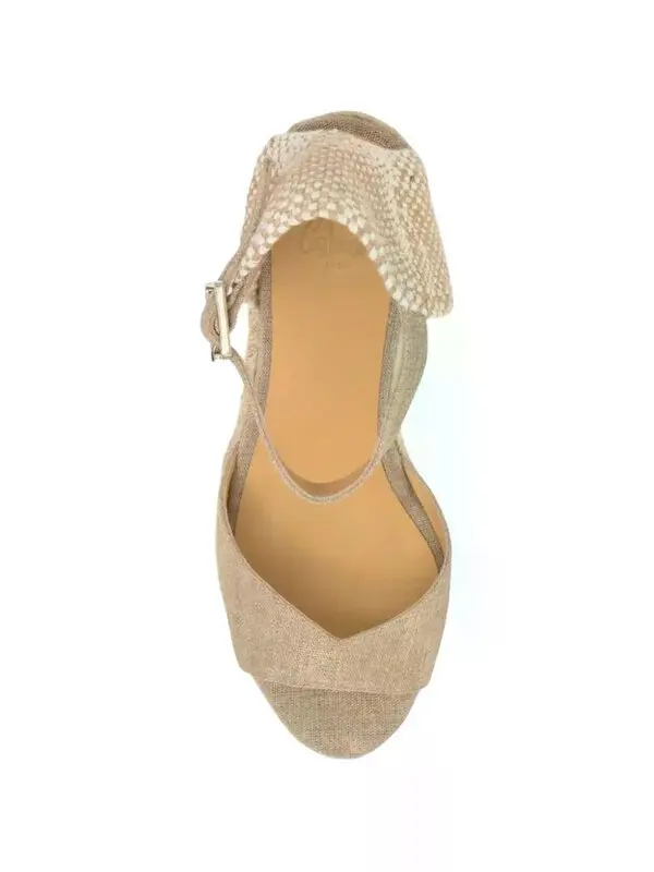 CastaÑer Buckle-fastening Wedge Espadrilles - Neutrals
