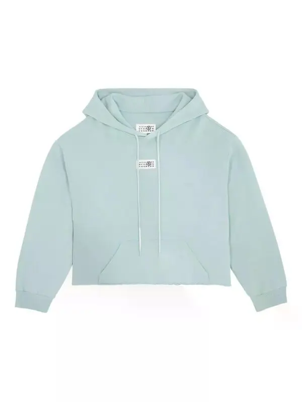 MAISON MARGIELA Raw-hem Hoodie - Blue