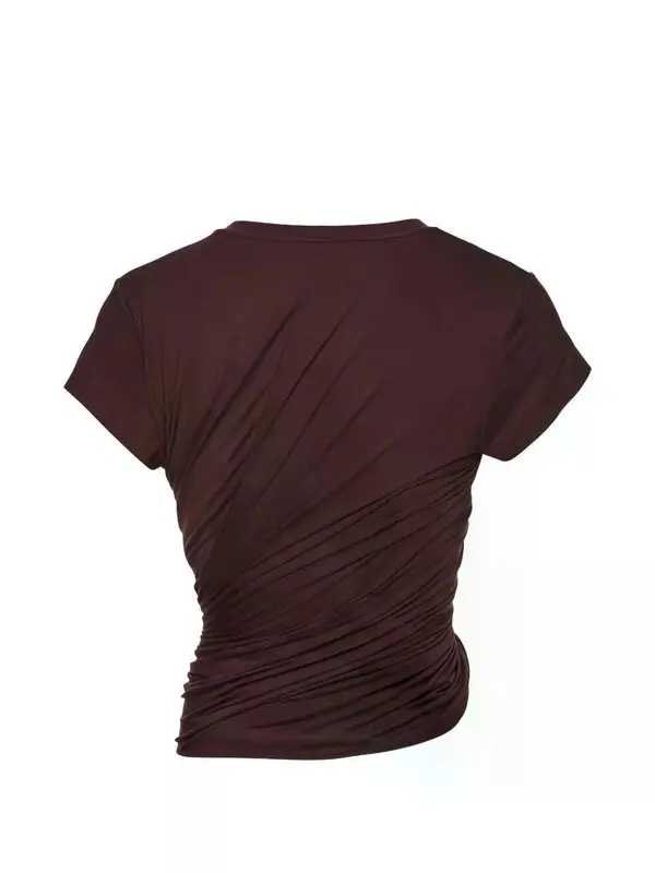 Magda Butrym Knotted T-shirt - Brown