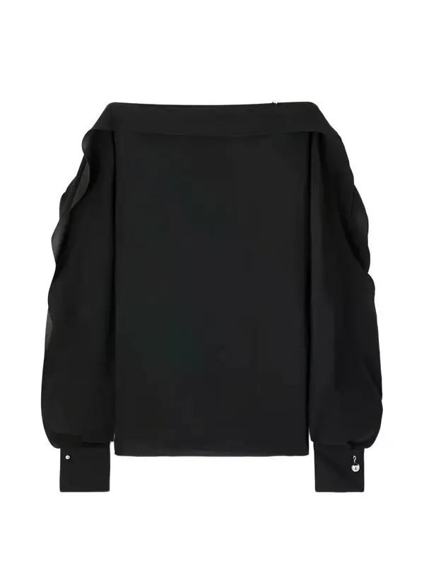 LANVIN Crystal-embellished Sweatshirt - Black