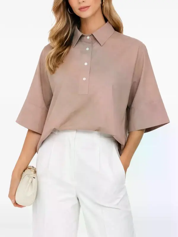 GRAN SASSO Buttoned Short-sleeve Shirt
