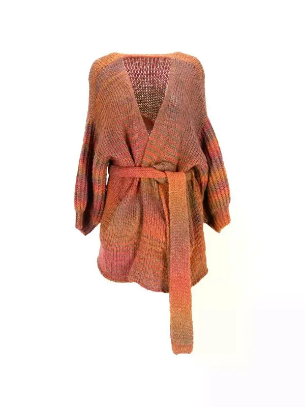 LoveShackFancy Belted Long Sleeve Cardigan