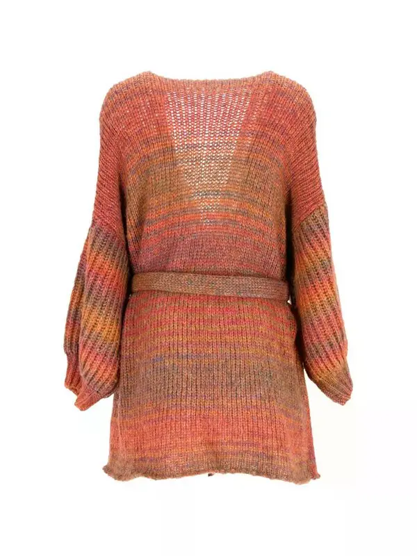 LoveShackFancy Belted Long Sleeve Cardigan