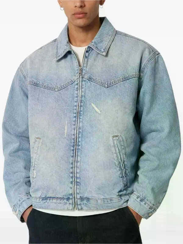 REPRESENT Buttoned Denim Jacket - Blue