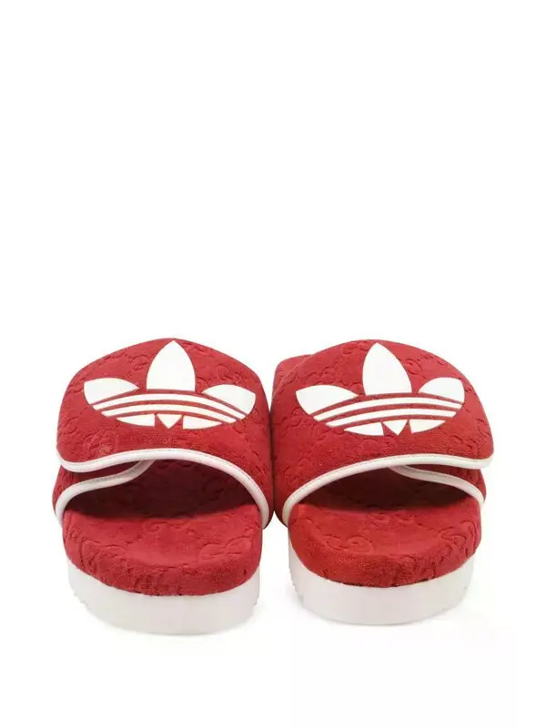 Gucci X Adidas Logo Adjustable-strap Slides